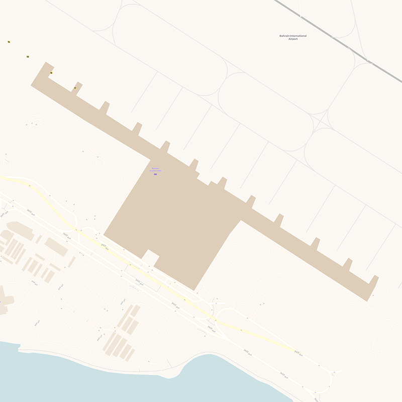 Bahrain International Airport airport map | Bahrain (BAH) terminal ...