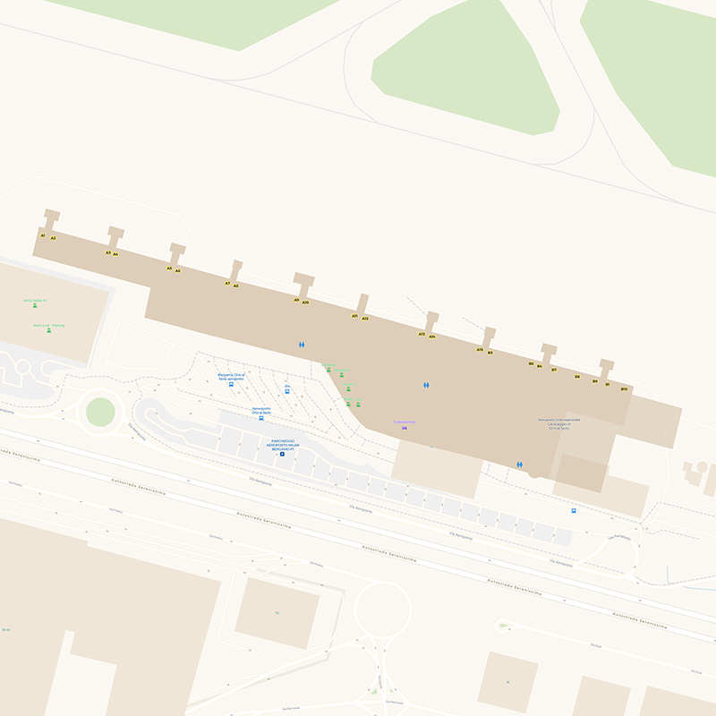 Orio al Serio International Airport airport map | Milan (BGY) terminal ...
