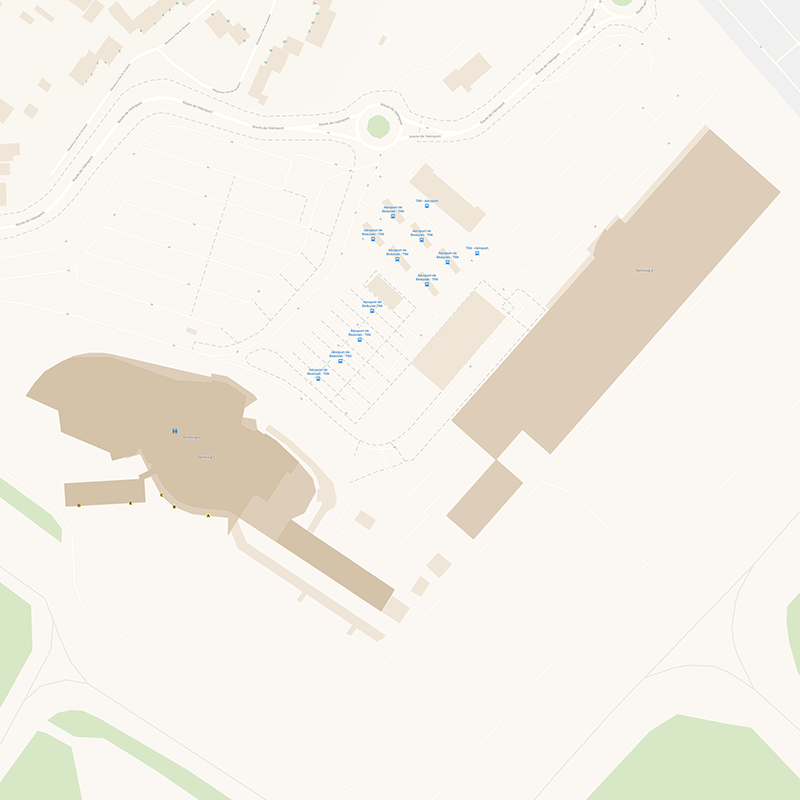 Beauvais–Tillé Airport airport map | Paris (BVA) terminal overview ...