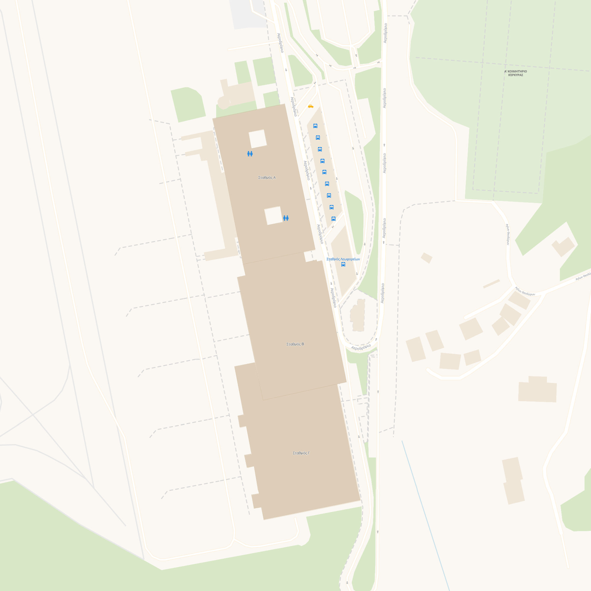 Corfu International Airport airport map | Kerkyra (CFU) terminal ...