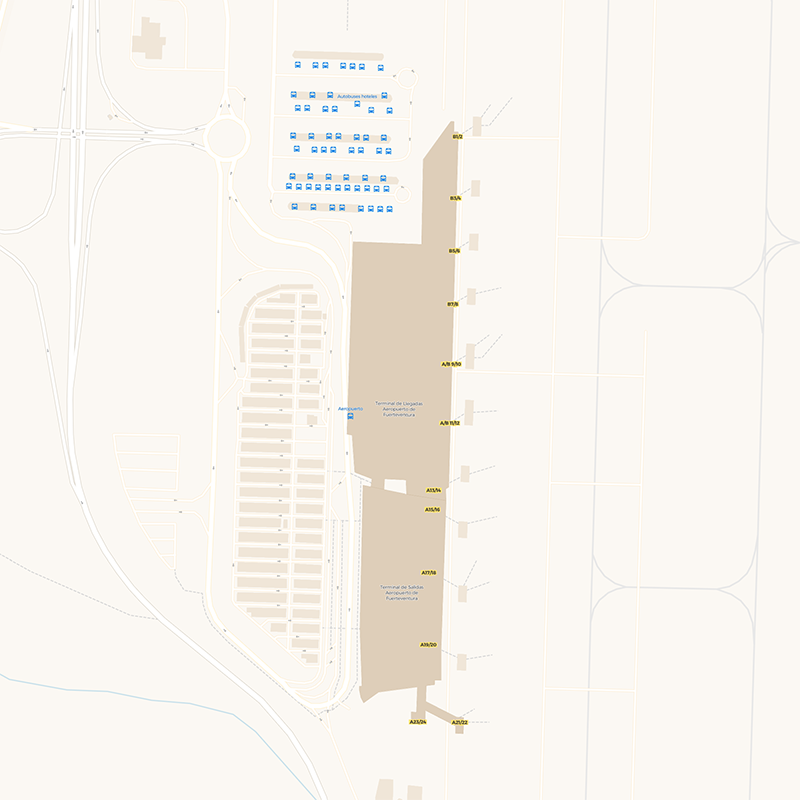 Fuerteventura Airport airport map | Puerto del Rosario (FUE) terminal ...