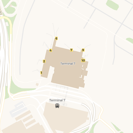 John F Kennedy International airport map | New York (JFK) terminal ...