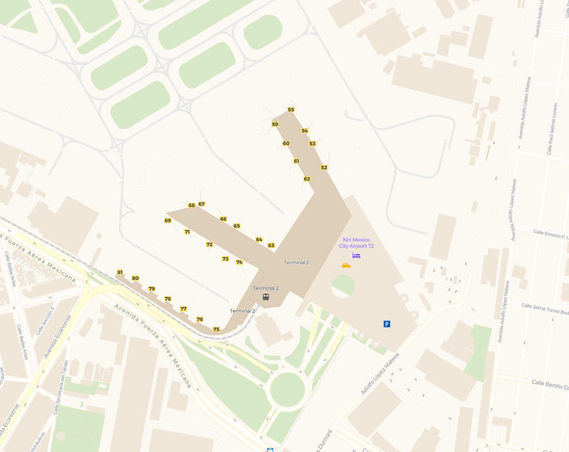 Mexico City International Airport airport map | Mexico City (MEX ...