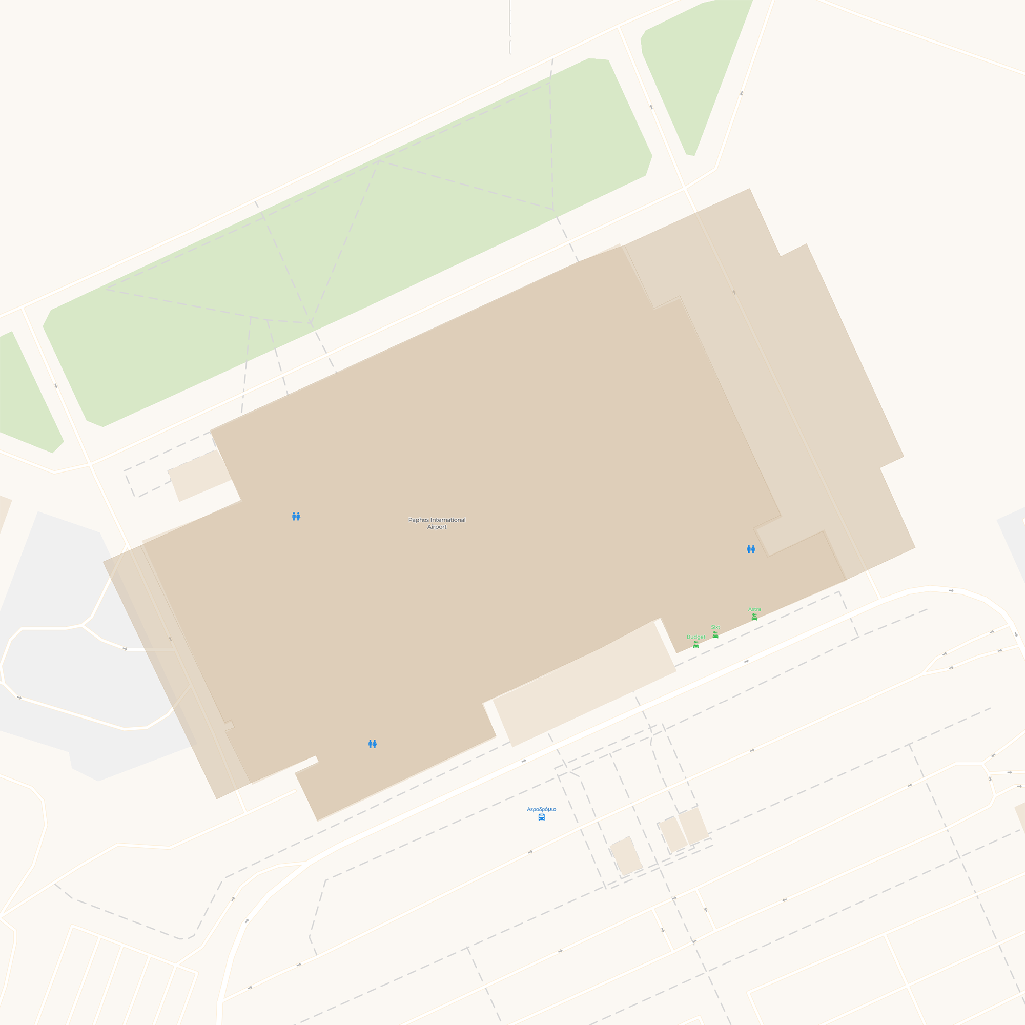 Paphos International Airport airport map | Paphos (PFO) terminal ...