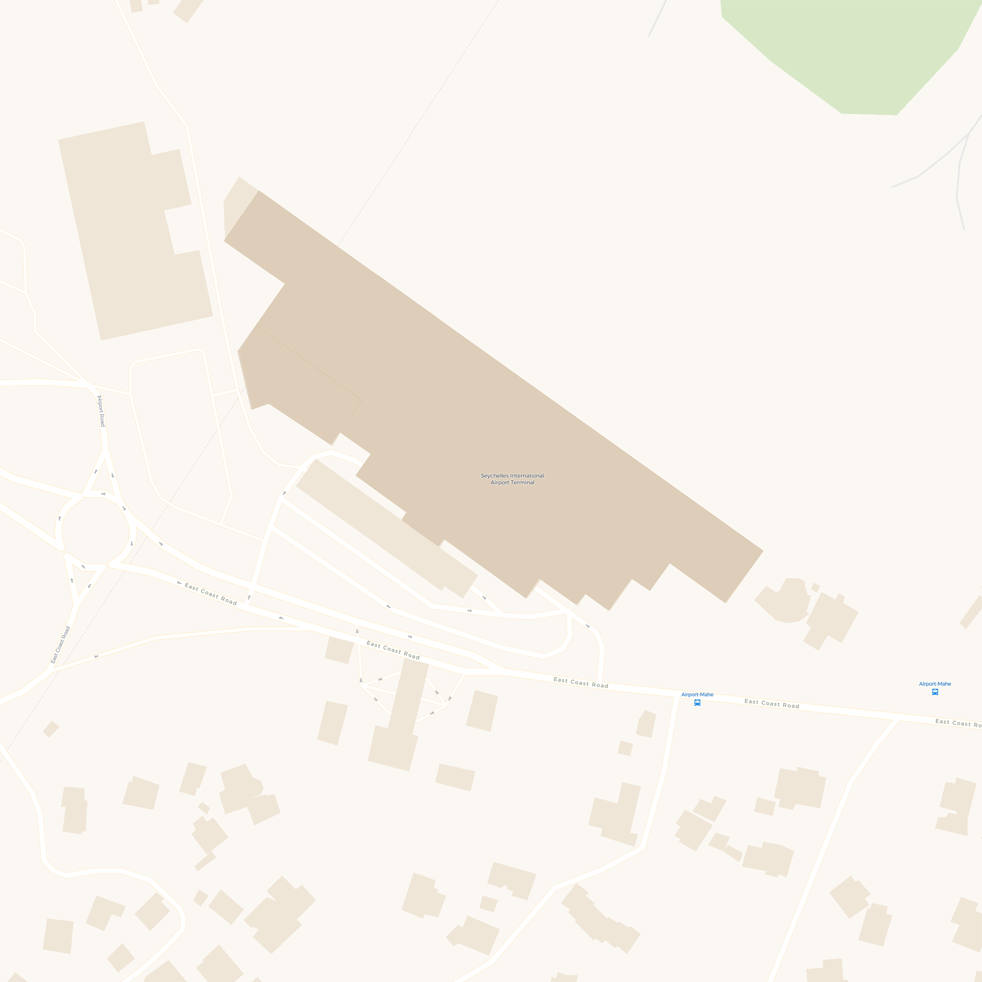 Seychelles International airport map | Mahe Island (SEZ) terminal ...