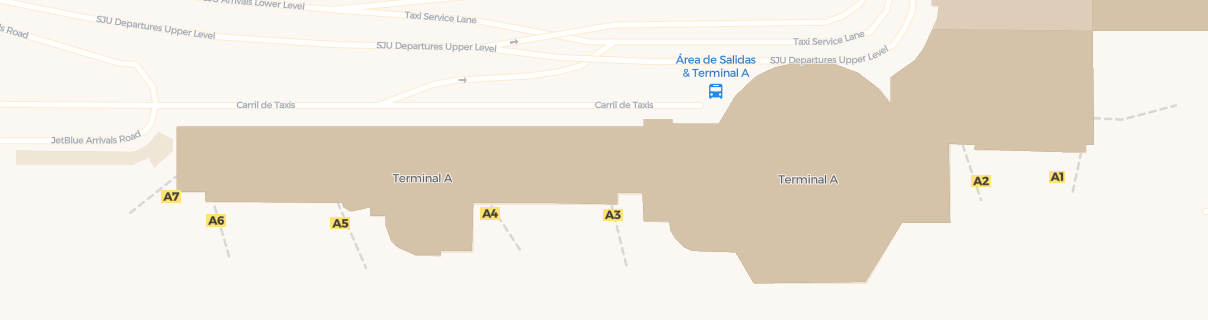 Luis Munoz Marin International airport map | San Juan (SJU) terminal ...