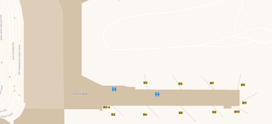 Luis Munoz Marin International airport map | San Juan (SJU) terminal ...