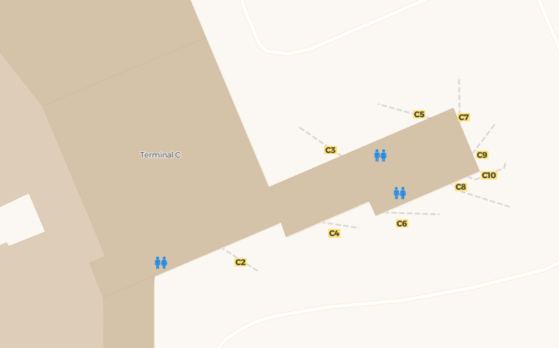Luis Munoz Marin International airport map | San Juan (SJU) terminal ...