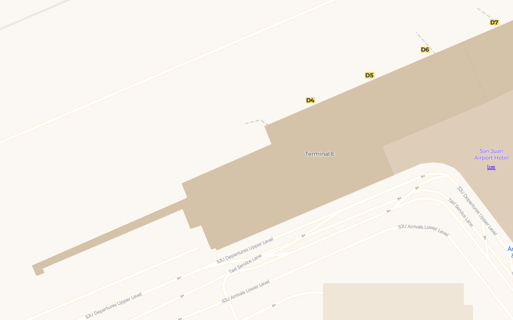 Luis Munoz Marin International airport map | San Juan (SJU) terminal ...