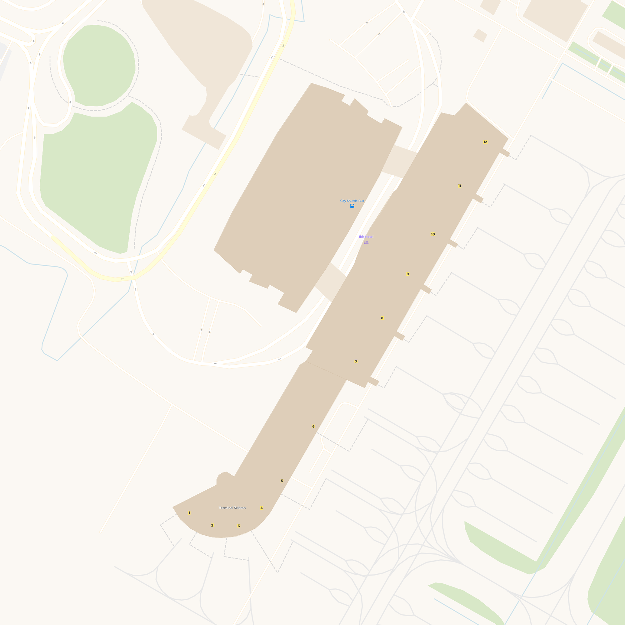Ujung Pandang airport map | Ujung Pandang (UPG) terminal overview ...